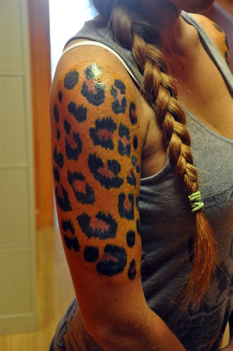 All Sizes Lepord On Upper Arm Tattoo Flickr Photo Sharing Leopard Print Tattoos Half