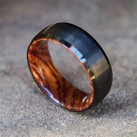 Wood Engagement Ring Etsy
