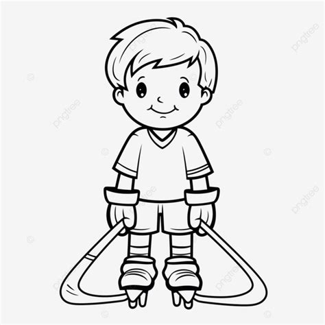 스케이트를 타는 소년 색칠 페이지 개요 스케치 드로잉 벡터 하키 선수 그림 하키 선수 개요 하키 선수 스케치 Png 일러스트 및 벡터 에 대한 무료 다운로드