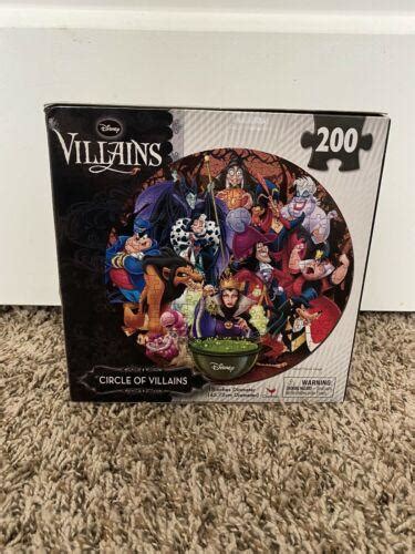 Disney Villains Puzzle 200 Pieces Circle Of Villains 3d 3243136701