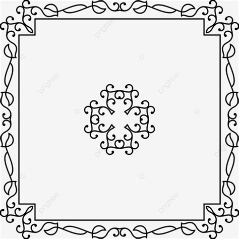 Frame Border Design Vector Art Illustration Rat Drawing Border Drawing Frame Drawing Png And
