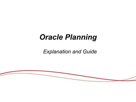14457092 Oracle Planningpptx
