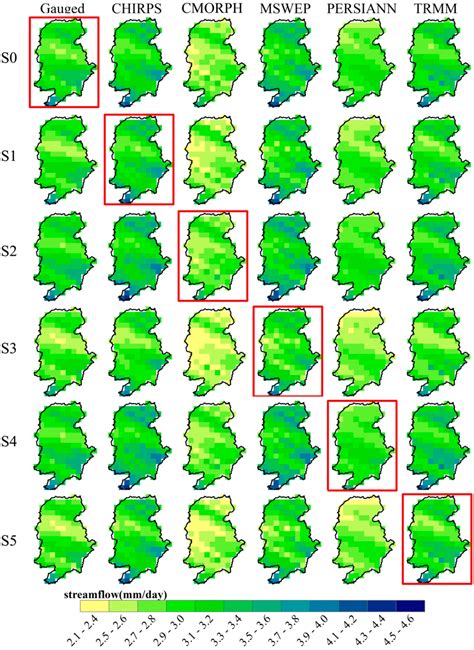 Spatial Distributions Of Simulated Streamflow In The Ganjiang Basin
