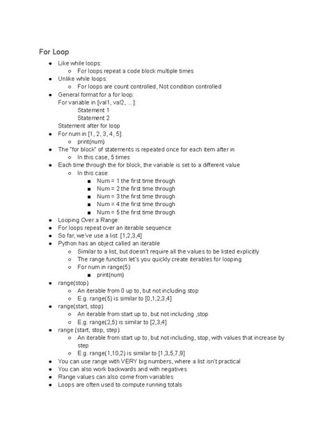 Info 3020 For Loop Explains How To Use A For Loop In Python Also Goes Over Arguments And