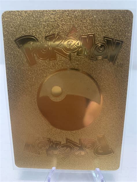 Mavin Rare Pokemon Meowth Vmax Gold Foil Card With Toploader