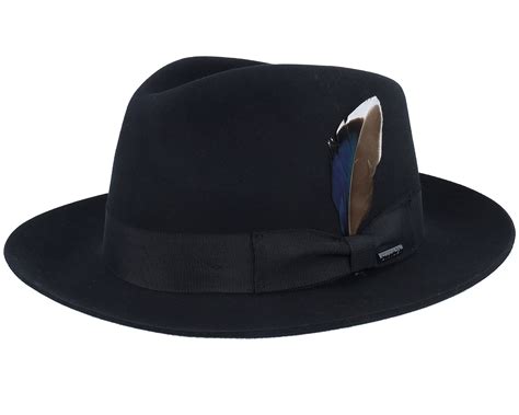 Woolfeltcashmere Black Fedora