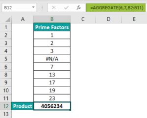 AGGREGATE Excel Function Formula Examples How To Use