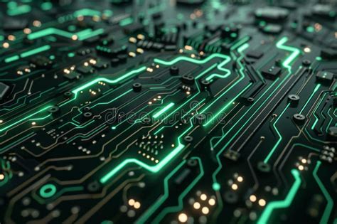 Circuit Board Electronic Computer Hardware Technology Motherboard Digital Chip Stock