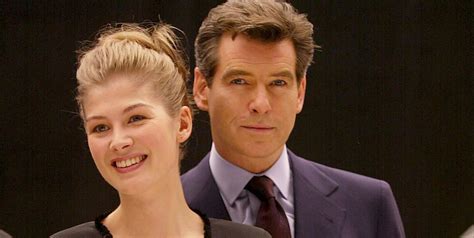 Rosamund Pike Shares Awkward James Bond Moment With Pierce Brosnan I