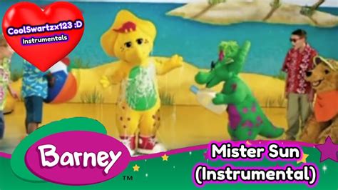 Barney Mister Sun Instrumental Youtube