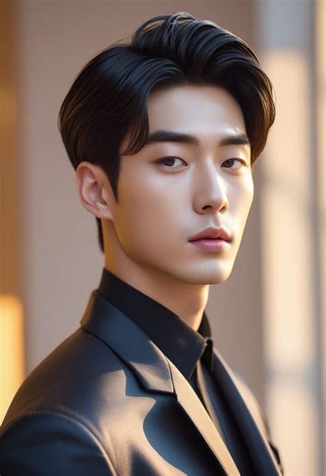 Effortless Korean Middle Part Haircut K Beauty Trend For Men Burst Fade