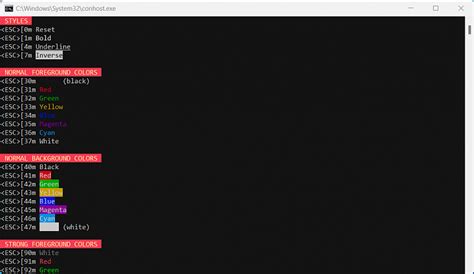 Ansi Doesnt Work Even Though Virtualterminallevel Is Set To 1 Windows 10 Forums