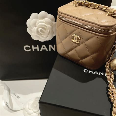 Chanel 香奈兒金球盒子包 奶茶色 裸色 鏈條包PopChill 拍拍圈
