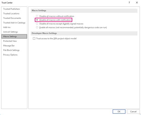 Macro Settings In Word Omnidocs