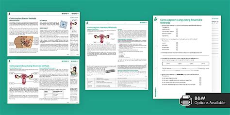 Contraception Reading Comprehension Bundle Teacher Made