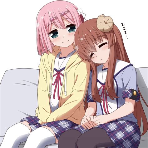 Yoshida Yuuko And Chiyoda Momo Machikado Mazoku Drawn By Miruzawa Akechi Danbooru