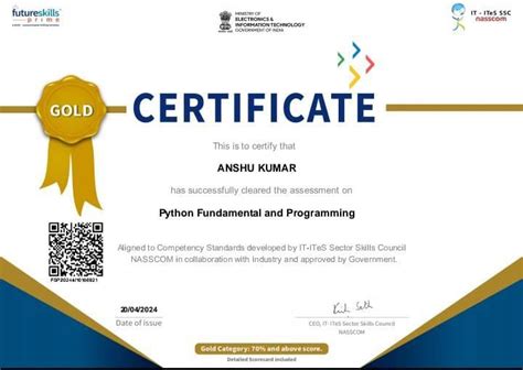 Anshu Kumar On Linkedin I Have Completed My Python Fundamental