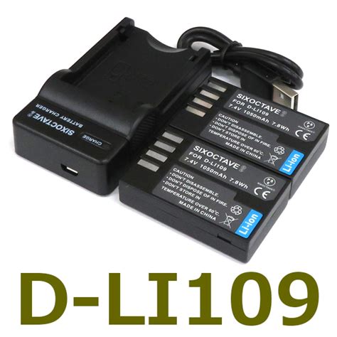 Yahooオークション D Li109 Pentax 互換バッテリー 2個と充電器（us