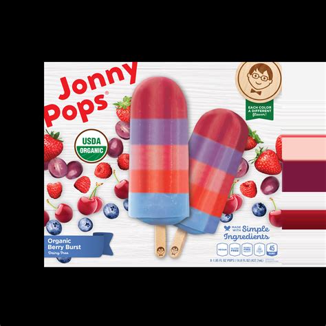 Jonnypops Frozen Fruit And Cream Bars