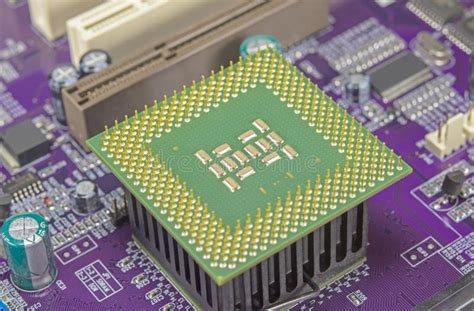 Cpu Pins And Circuit Mother Board Stock Image Image Of Computer Digital 103728561