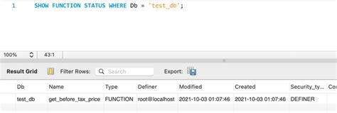Mysql のファンクションの一覧を取得する Mysql の基礎 Mysql 入門