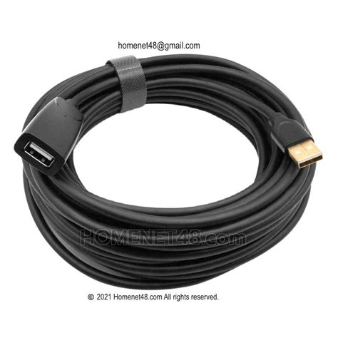 สายต่อ Usb 2 0 ผู้ เมีย เกรด A หัวทอง ตัวดันสัญญาณ Homenet48