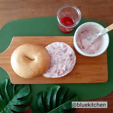 딸기 콩포트 만들기 딸기 크림치즈 베이글 맛있게 먹는 법 네이버 블로그