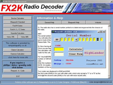 Radio Decoder Professional Car Radio Code Calculator 11