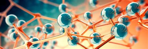 Abstract Molecular Structure Abstract Representation Of A Molecular