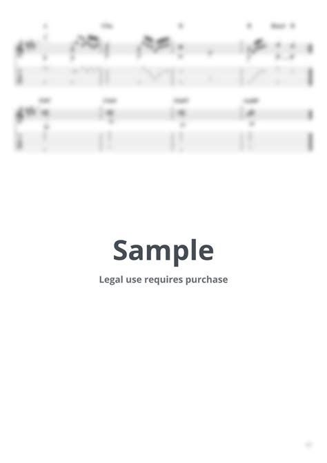 조동진 겨울비 어쿠스틱 기타 연주곡 오선보 및 Tab Sheets By 조지훈