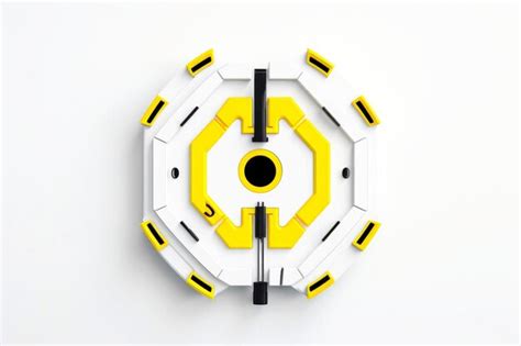 Premium Photo Abstract Technology Digital Keyhole High Tech Multicolor Button Generative Ai