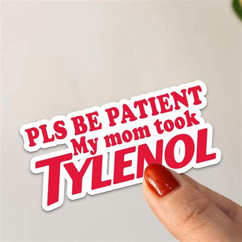Funny Mom Took Tylenol Sticker Laptop Decal Etsy