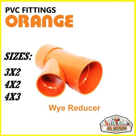 Pvc Orange Wye Reducer 4x2 2x3 4x3 Per Pc Pvc Pipe Sanitary Orange