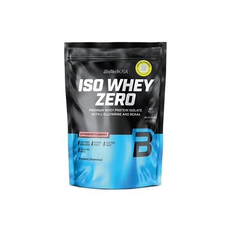 Iso Whey Zero Strawberry 454g Biotechusa4ecoshop