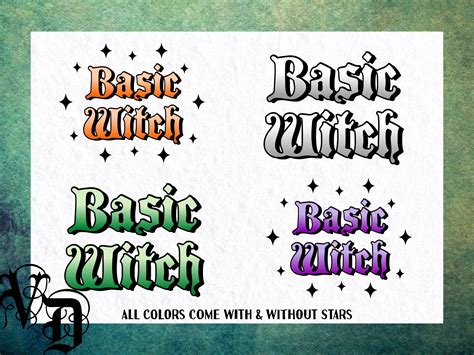 Basic Witch Svg Witch Text Svg Witchy Woman Svg Trendy Halloween