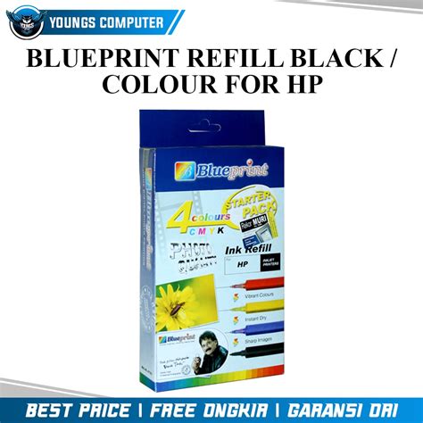 Jual Tinta Suntik Tinta Refill Blueprint Black Colour For Printer Hp Shopee Indonesia