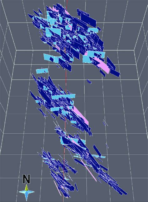 Dfn Model Of Fractures Based On Microseismic Events The Fracture