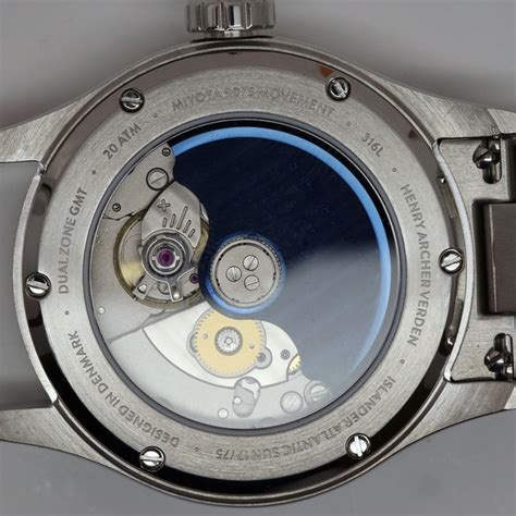 Henry Archer Verden Gmt Automatic Le With Atlantic Sun Dial Hac Ver