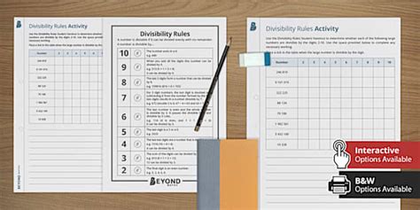 Divisibility Rules Activity Teacher Made Twinkl