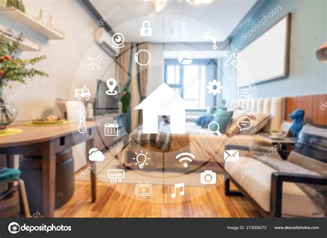 Circular Futuristic Interface Of Smart Home Automation Assistant