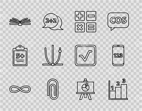 Set Line Function Mathematical Symbol Schedule Chart Diagram