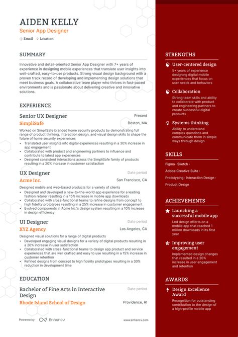 5 App Designer Resume Examples And Guide For 2023
