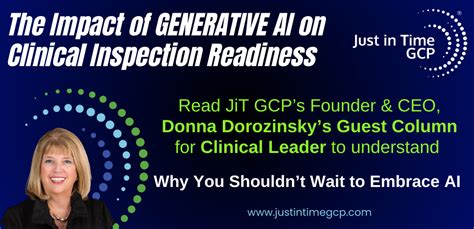 Generative Ai And Clinical Inspection Readiness Just In Time Gcp
