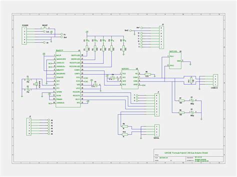 A Detailed Schematic Of A Can Bus Shield