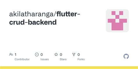 GitHub Akilatharanga Flutter Crud Backend