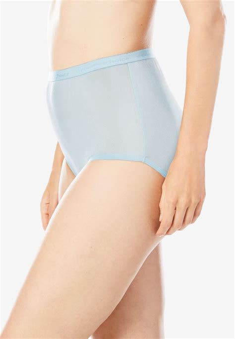 Nylon Brief 10 Pack Full Cut Panties Pastel Pack Catherines