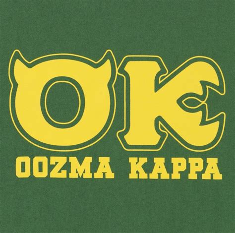 Oozma Kappa Logo Oozma Kappa Ok Sweatshirt Monsters University