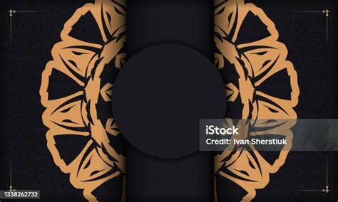 빈티지 장식품이 있는 블랙 엽서와 로고를 위한 장소 고급 장식인쇄가 가능한 인쇄 가능한 디자인 배경 템플릿 0명에 대한 스톡 벡터 아트 및 기타 이미지 Istock