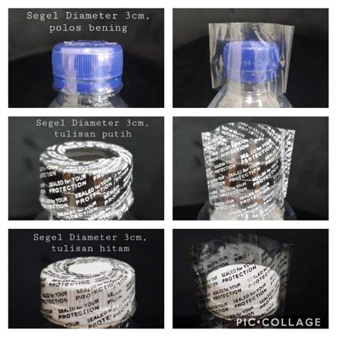 Segel Plastik Tutup Botol Aqua Diameter 25 3cm Polos Dan Tulisan