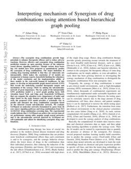 Interpreting Mechanism Of Synergism Of Drug Combinations Using